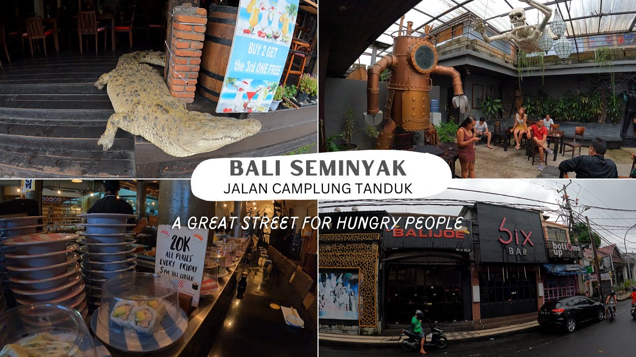 Bali Seminyak Shopping, 12 Restaurants A Great Street for Hungry People ...
