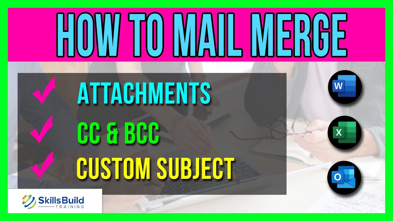 🔥 How to Mail Merge with Attachments, CC, BCC, & Custom Subject – using Word, Excel, & Outlook - YouTube how-to-mail-merge-with-attachments-cc-bcc-custom-subject-using-word-excel-outlook-youtube