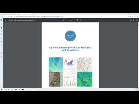 Intro to Diploma in Python for Water Resources and Geoscience - 12th ...
