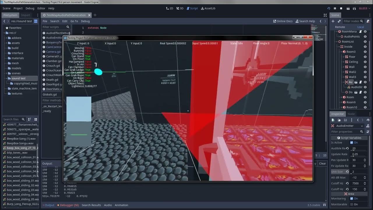 Godot Engine - Sound Occlusion System - Update #2 - YouTube