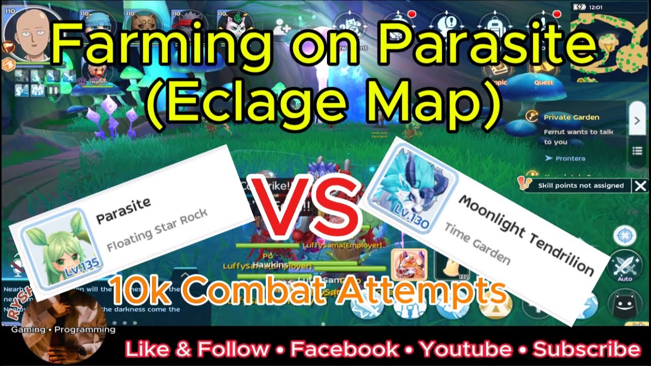 Ragnarok M Classic: Farming on Parasite (Eclage) with 10k Combat ...
