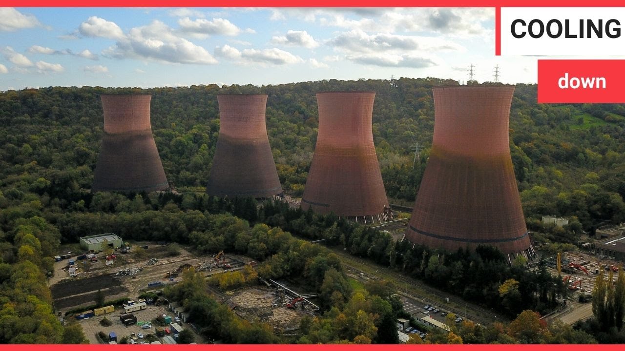 Footage shows historic Ironbridge Power Station being demolished | SWNS ...