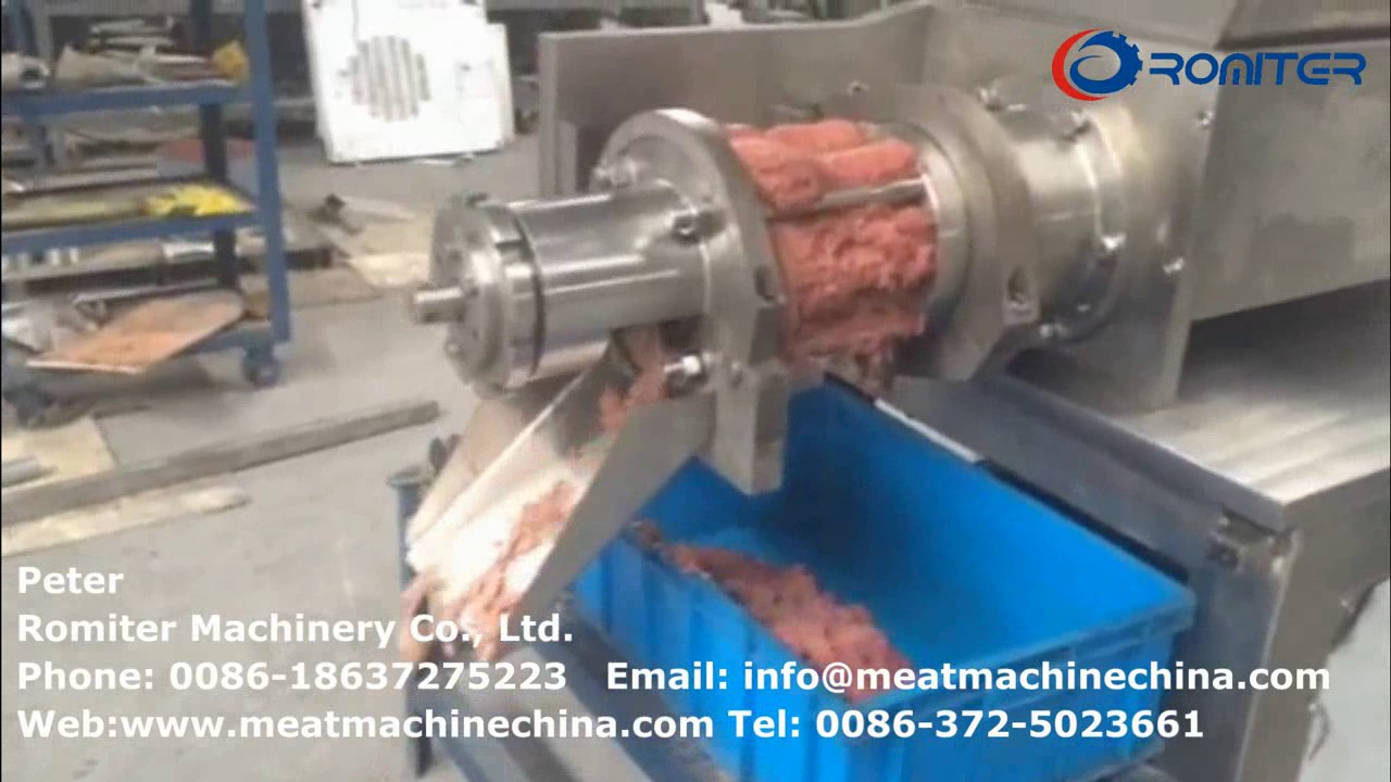 Automaticv Beef Neck Meat and Bone Separating Machine for Sale - YouTube