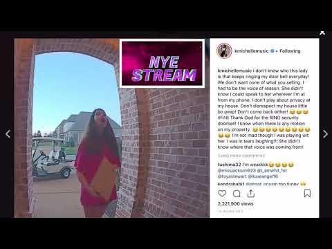 K.Michelle SCARES girl TWERKING infornt of her door step and it’s funny 😄😄