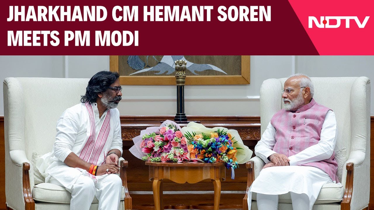 Hemant Soren PM Modi | Out On Bail, Jharkhand Chief Minister Hemant Soren Meets PM Modi & Other ...