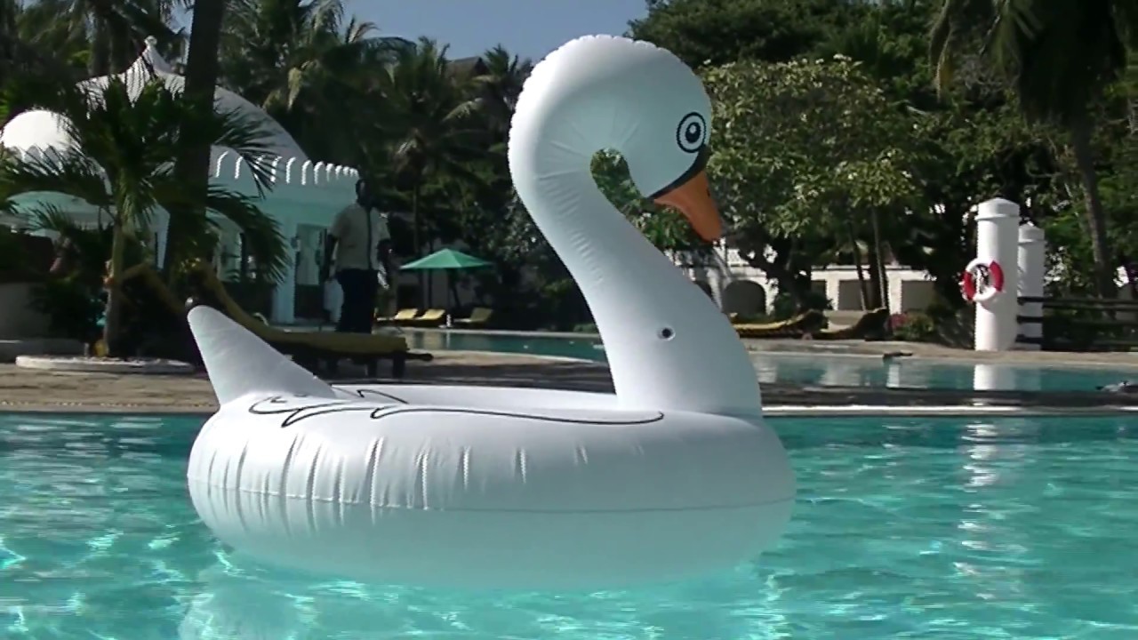 XL Schwimmreifen / swim ring "Schwan" / "swan" Style - YouTube