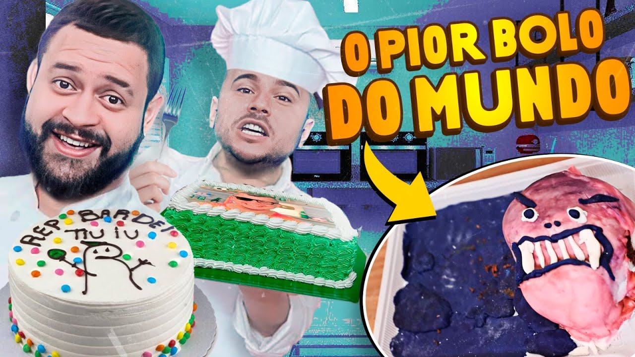 DUELO DE GIGANTES: QUEM FEZ O BOLO MAIS FEIO? | Estevam Nabote e Ed ...