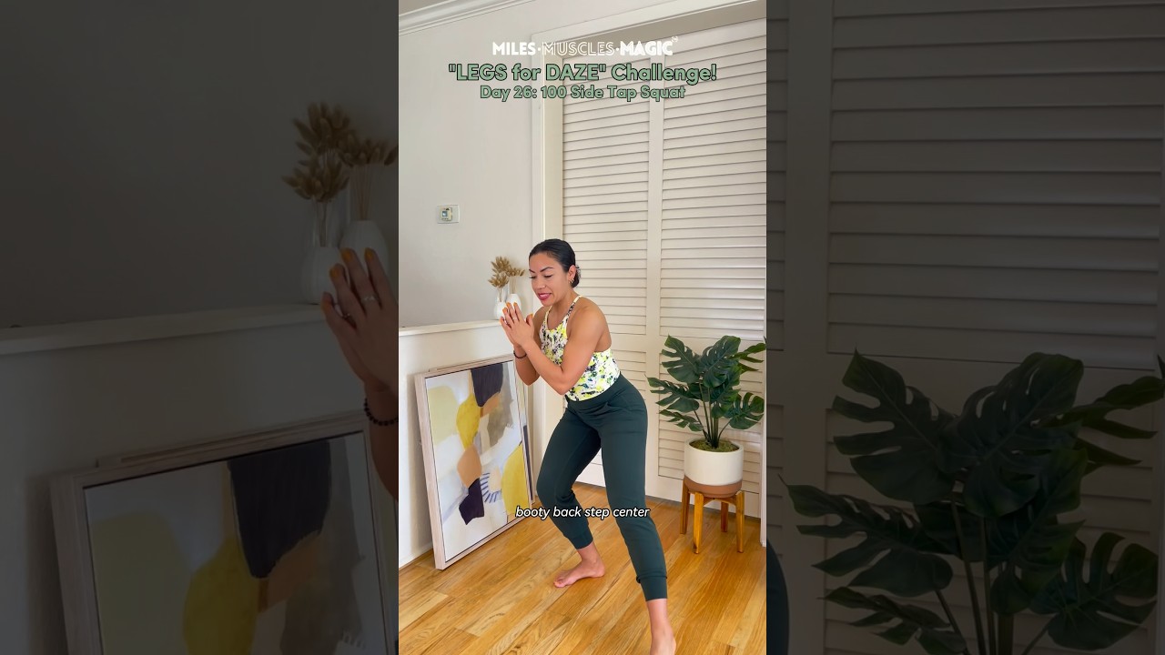SIDE TAP SQUAT Tips for Day 26 of "LEGS for DAZE!" Challenge ...