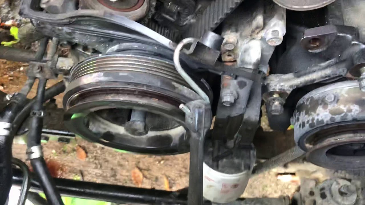 1999 Mitsubishi Montero timing belt marks - YouTube