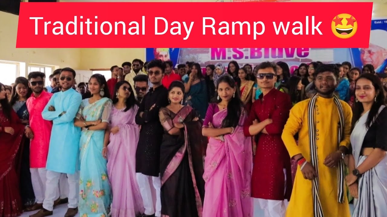 Traditional Day Ramp walk in College 🤩💥 - YouTube