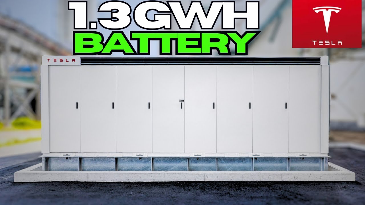 Tesla Megapack to Energize Groundbreaking 1.3 GWh Battery System - YouTube