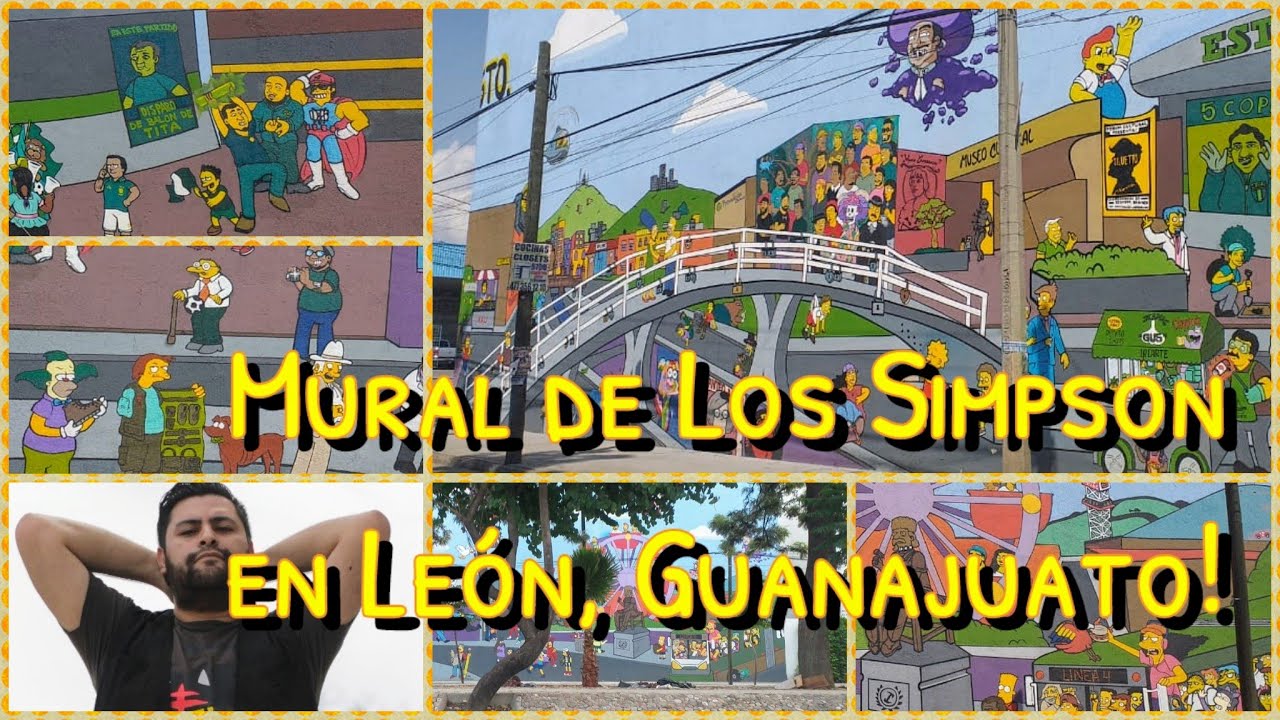 Mural de Los Simpson en León, Guanajuato!! - YouTube