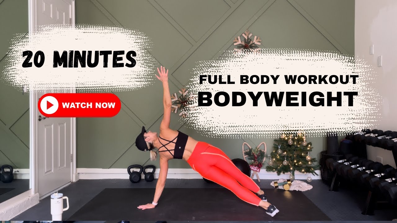 20 Minute Full Body Bodyweight Workout - YouTube