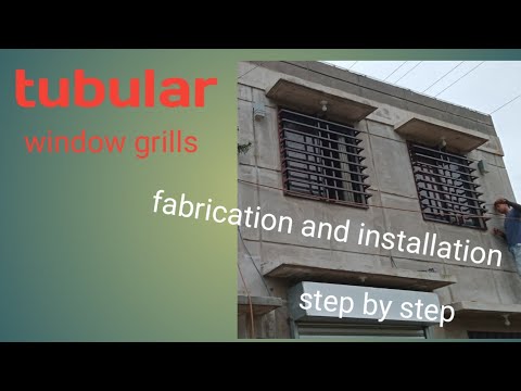 tubular window grills design(by backyard welder) - YouTube