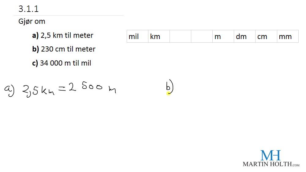 Matematikk 1P - Prefikser, enheter og lengdemåling - 311 - YouTube