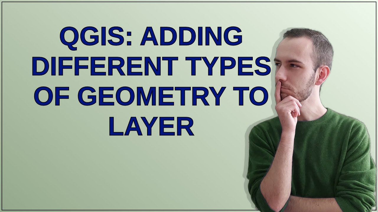 QGIS: Adding different types of geometry to layer - YouTube