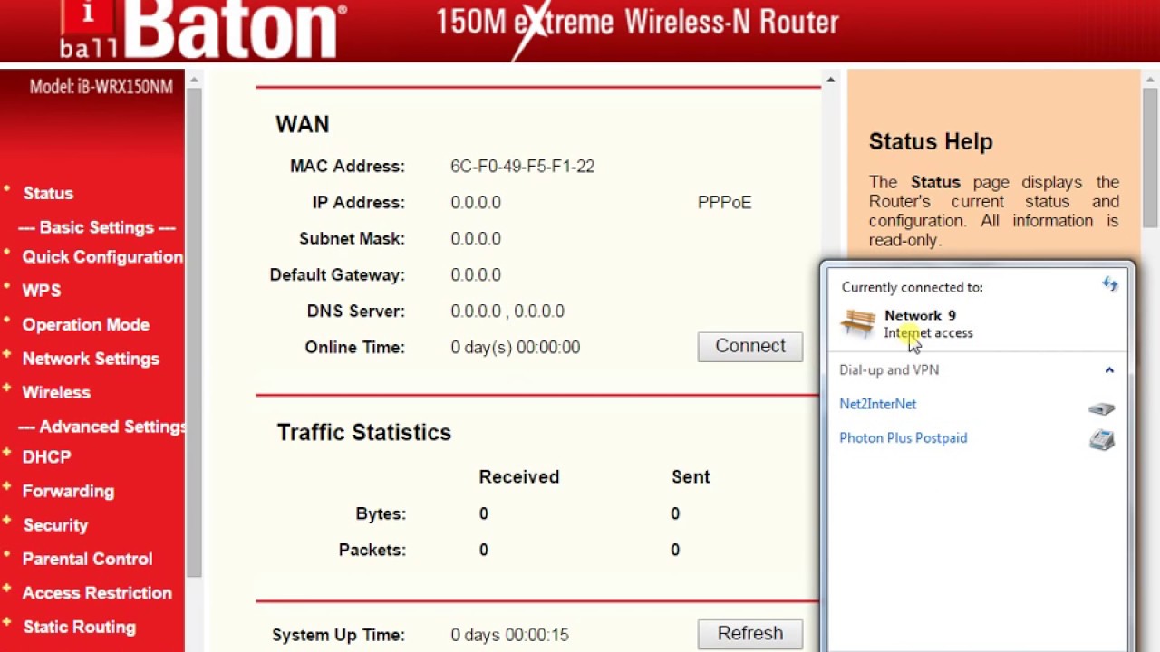 IBall Baton 150M Wireless N Router Modem Wifi Configuration How iball-baton-150m-wireless-n-router-modem-wifi-configuration-how