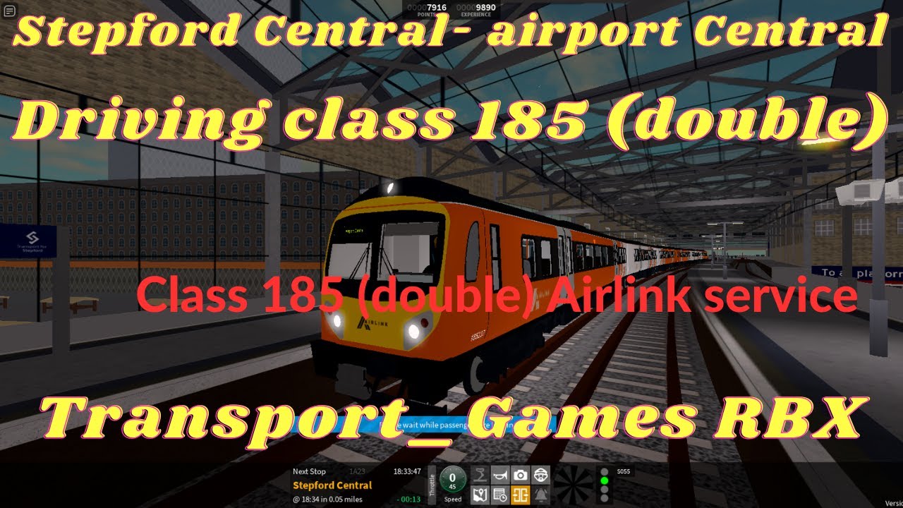 Roblox SCR: Driving class 185 (Airlink: double) from Stepford central ...