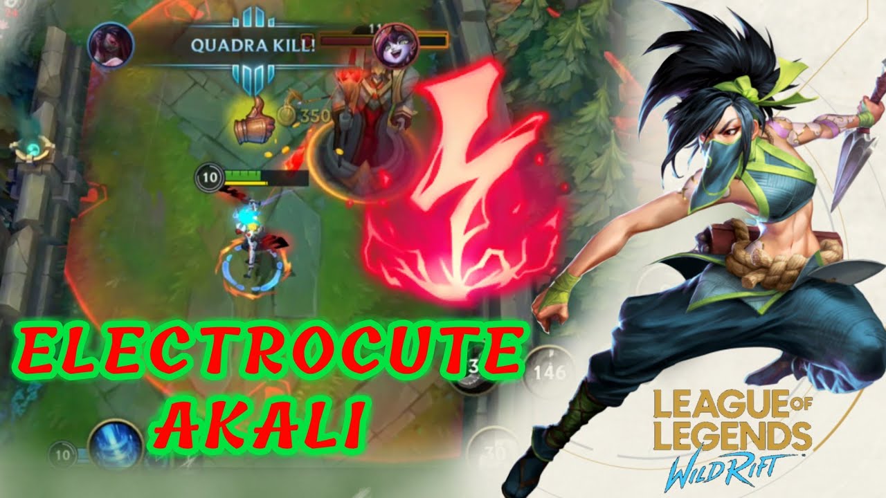 WILD RIFT AKALI ELECTROCUTE IS BETTER • Clean Game #akali - YouTube