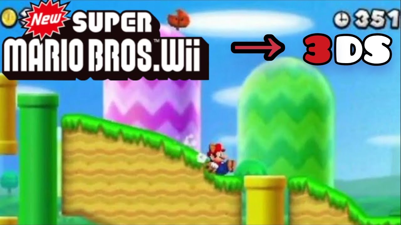 NSMB Wii on 3DS - Walkthrough 100% (NSMB2 Mod by Mayro) - YouTube
