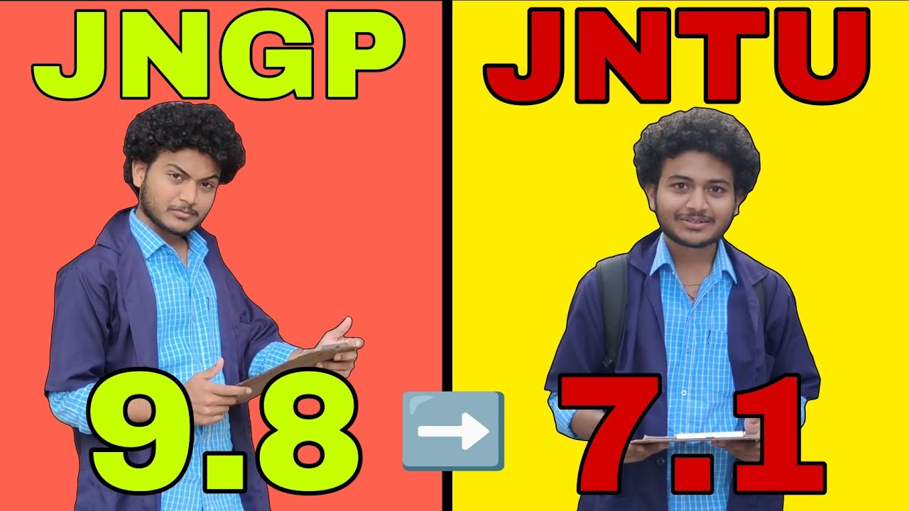Are we studying or misguiding our Career? JNGP(9.8) vs JNTUH(7.1) - YouTube