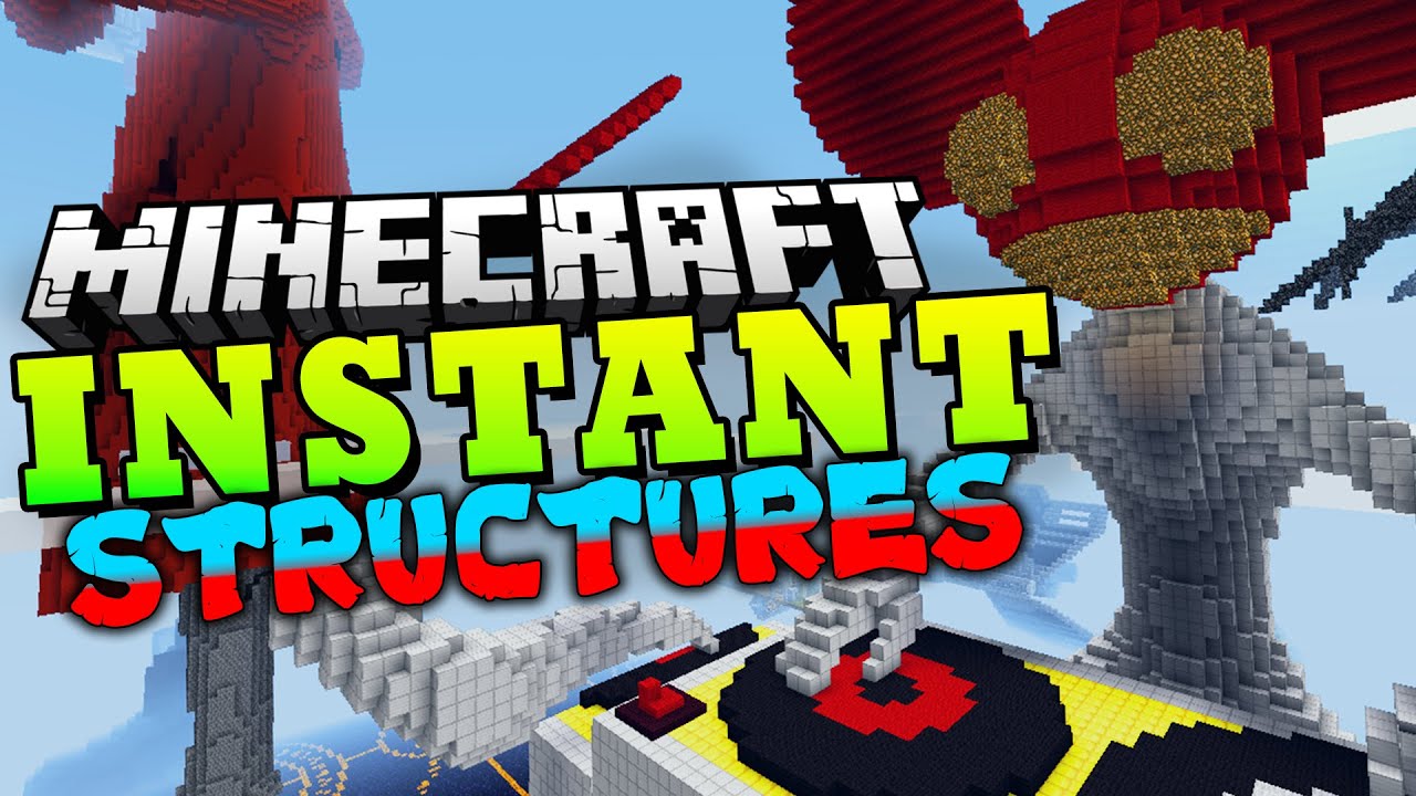 Minecraft: INSTANT STRUCTURES MOD (Diablo, Deadmau5, Full Metal) - YouTube