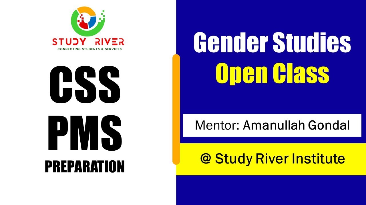 Gender Studies Open Class for CSS-2022 with Sir Amanullah Gondal - YouTube