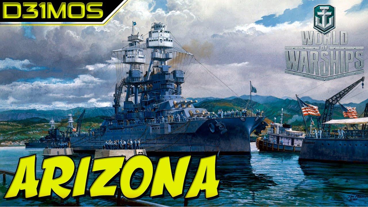 World of Warships: USS ARIZONA Poder de Pearl Harbor - YouTube