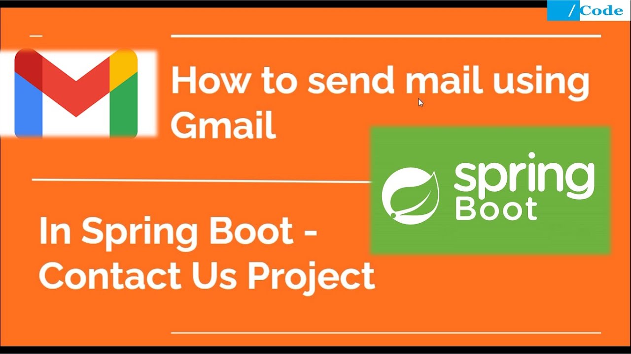 Send an email using Gmail API in Spring Boot | spring-boot-starter-mail package l Part 2 - YouTube