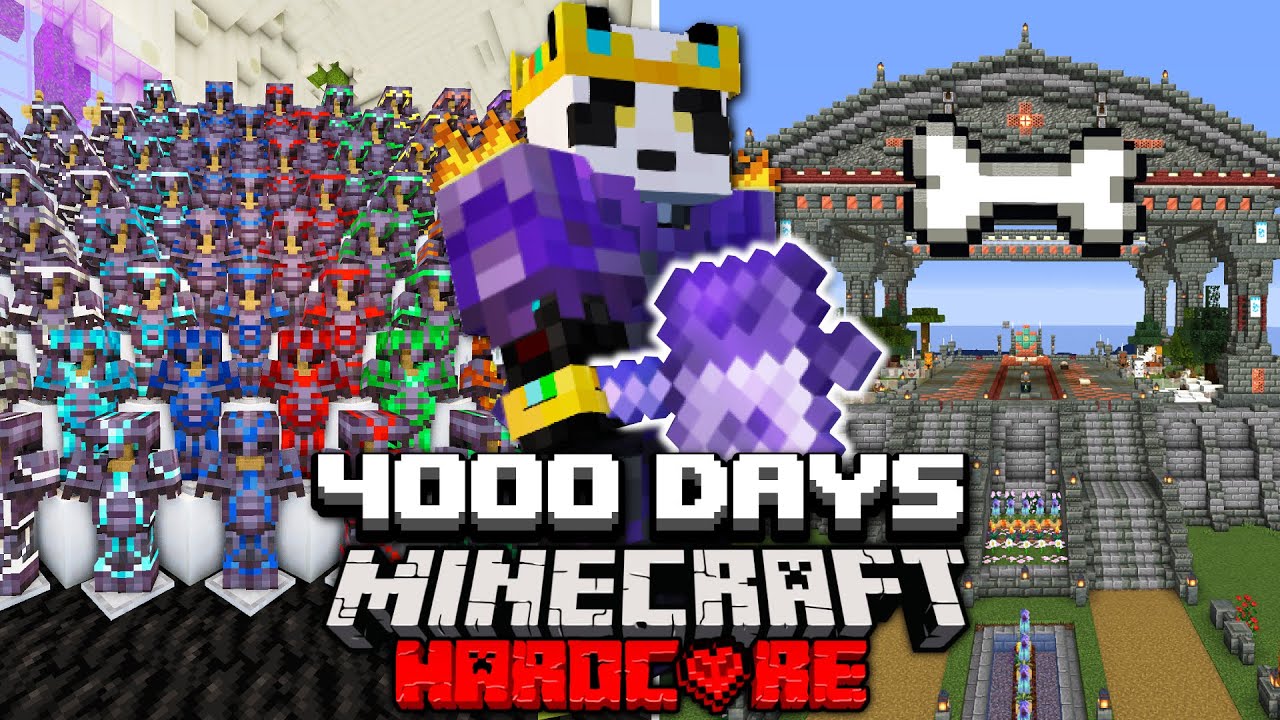 1000 Days in Minecraft Hardcore (3000 - 4000 Days) - YouTube