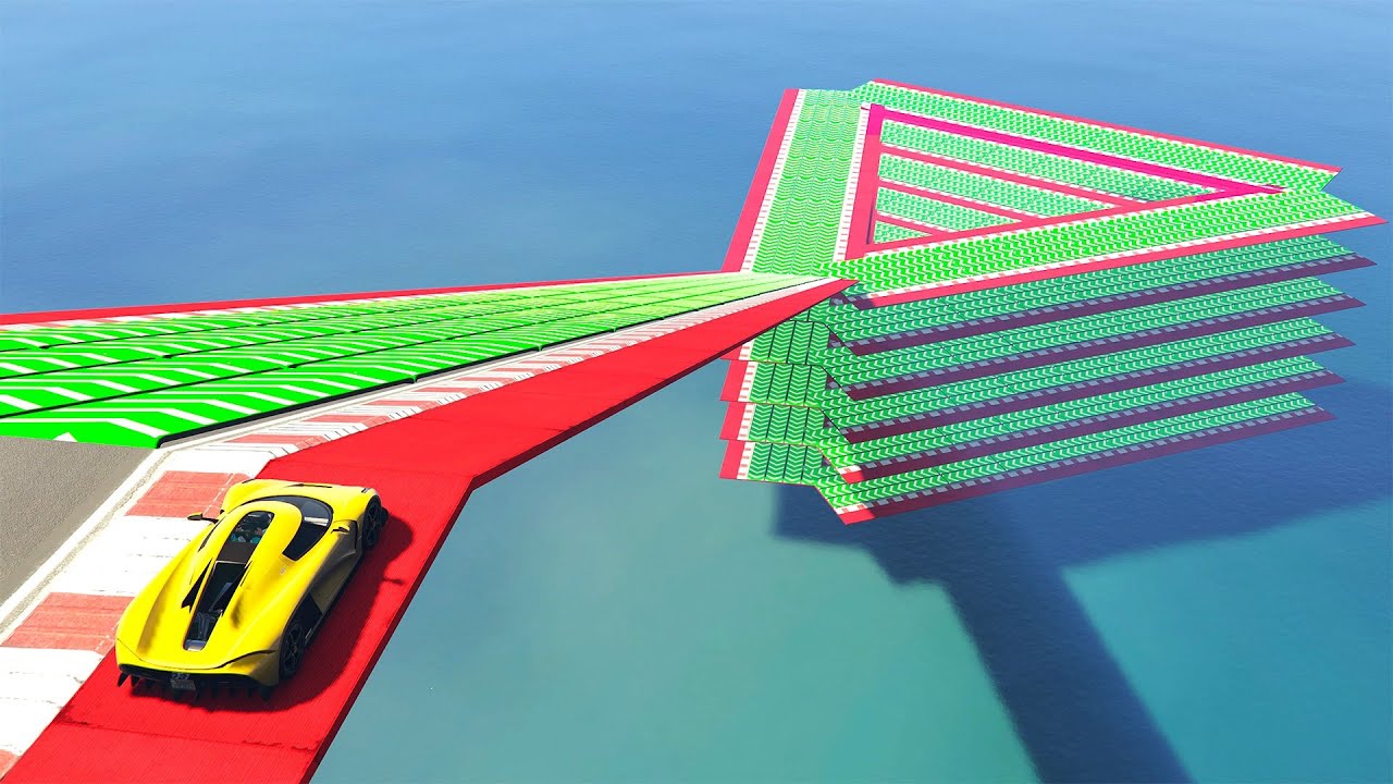 Insane Triangle Speed Loop Race - GTA 5 Online - YouTube