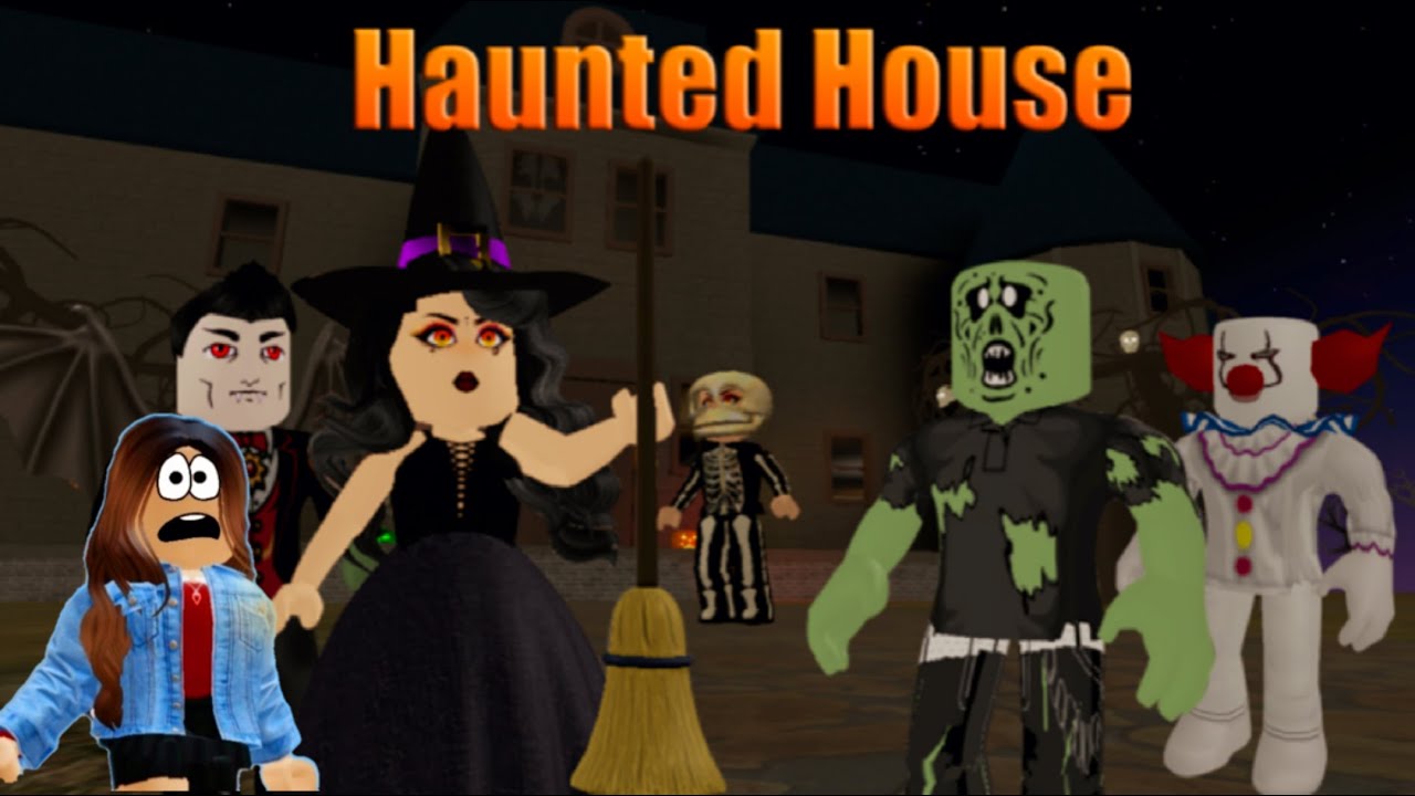 KORKU EVİ Haunted House Roblox Tree Tops Theme Park - YouTube