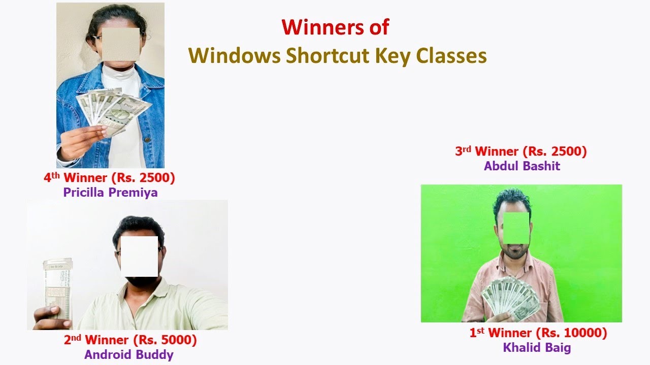 Cash Prize Winners of Windows Classes - YouTube