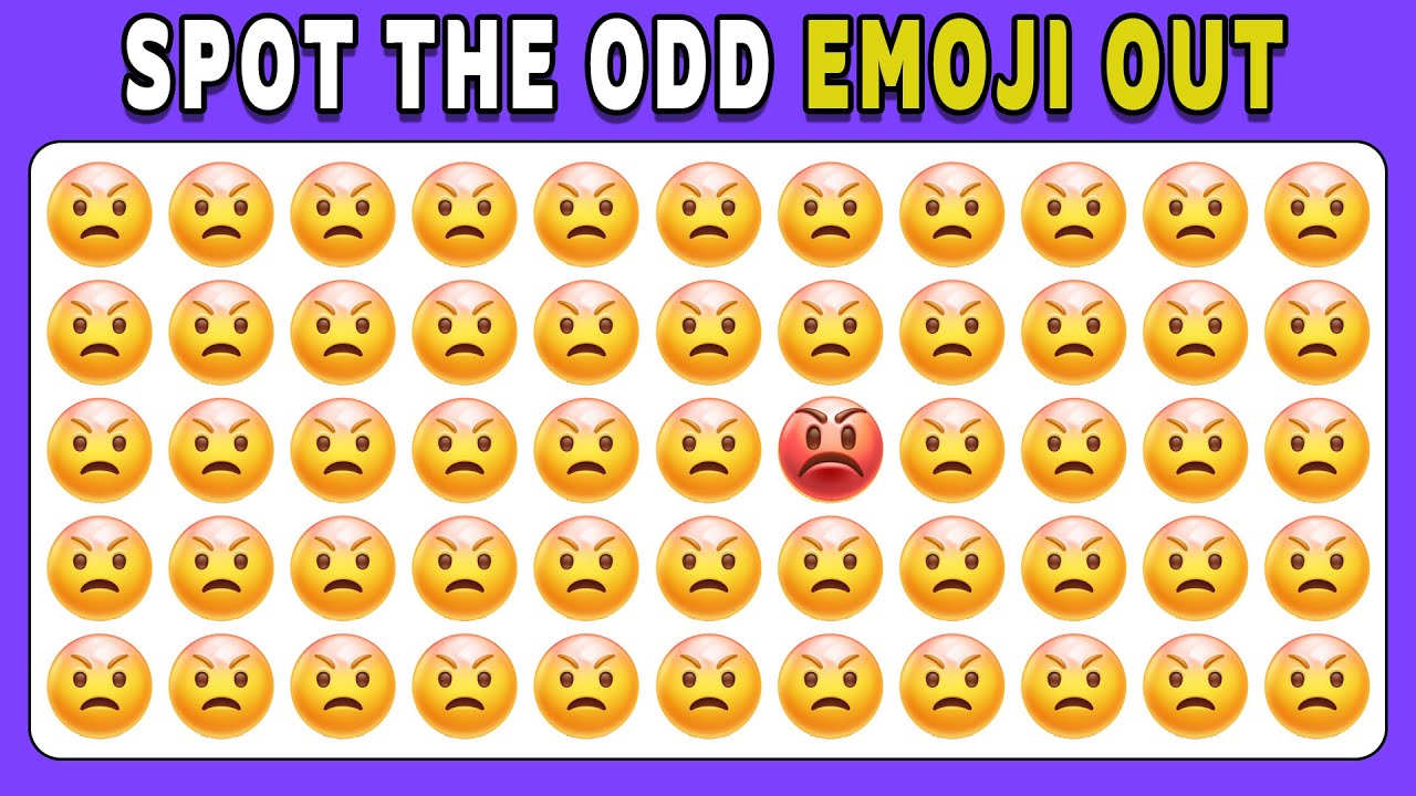 Can You Find The ODD Emoji Out | How Good Are Your Eyes | Prove Your ...