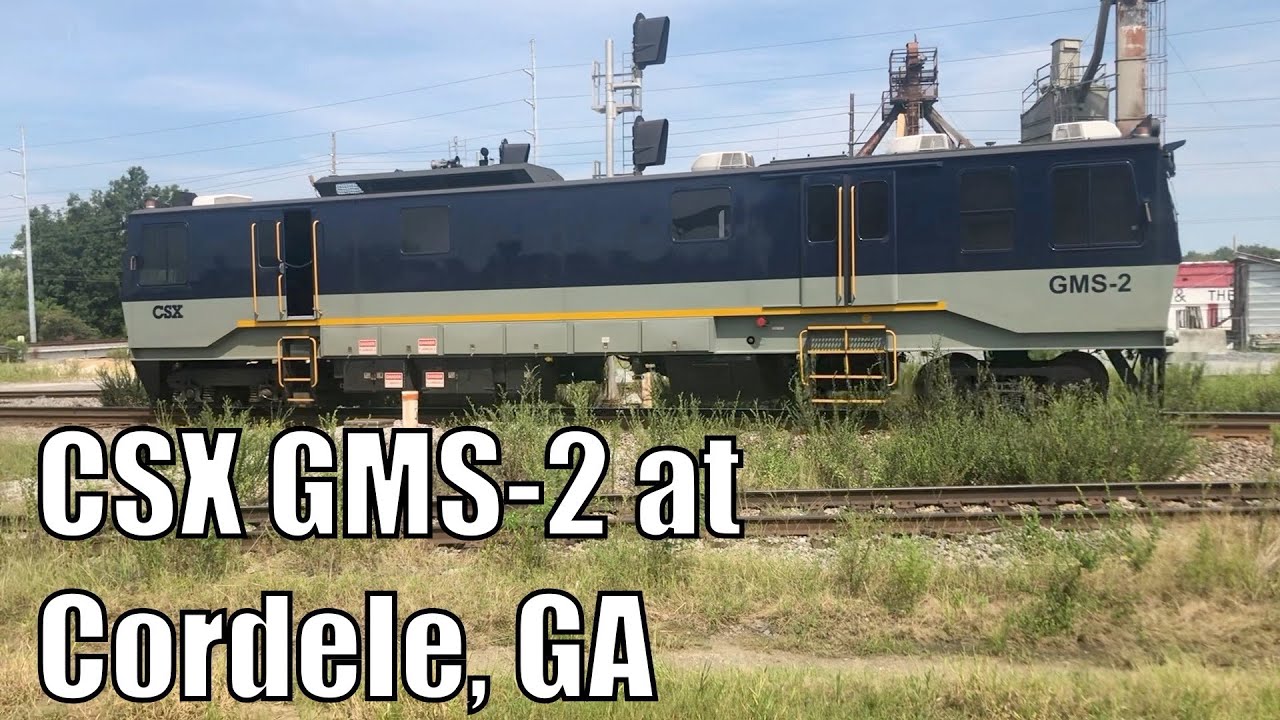 CSX GMS-2 Geometry Car at Cordele, GA - YouTube
