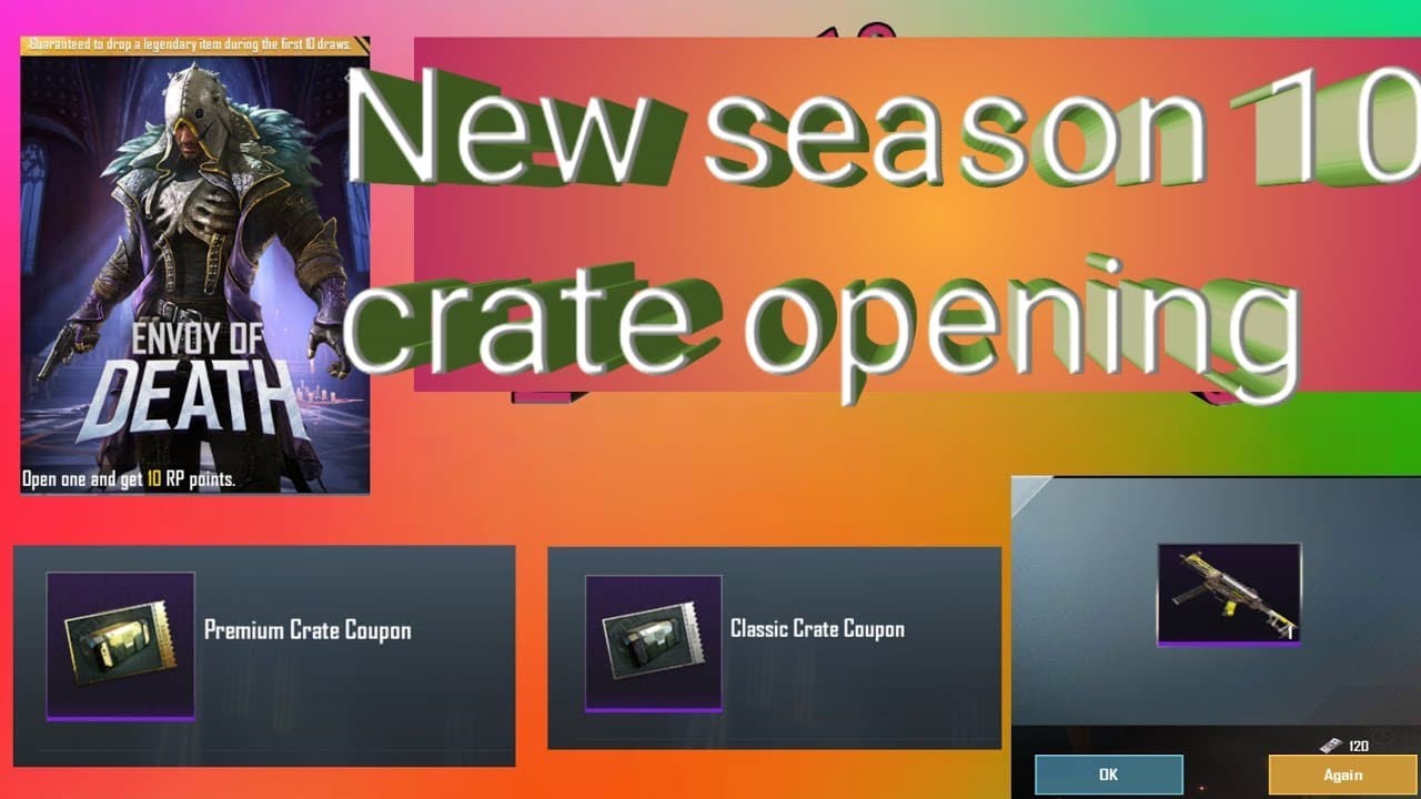 Death premium crate opening (for all kinds of PUBG M players) - YouTube