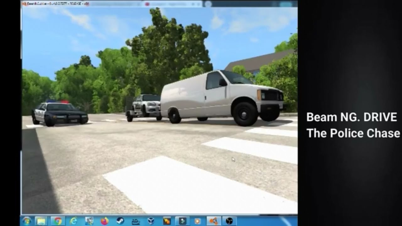 Beam NG DRIVE The Police chase 14/12/2019 - YouTube