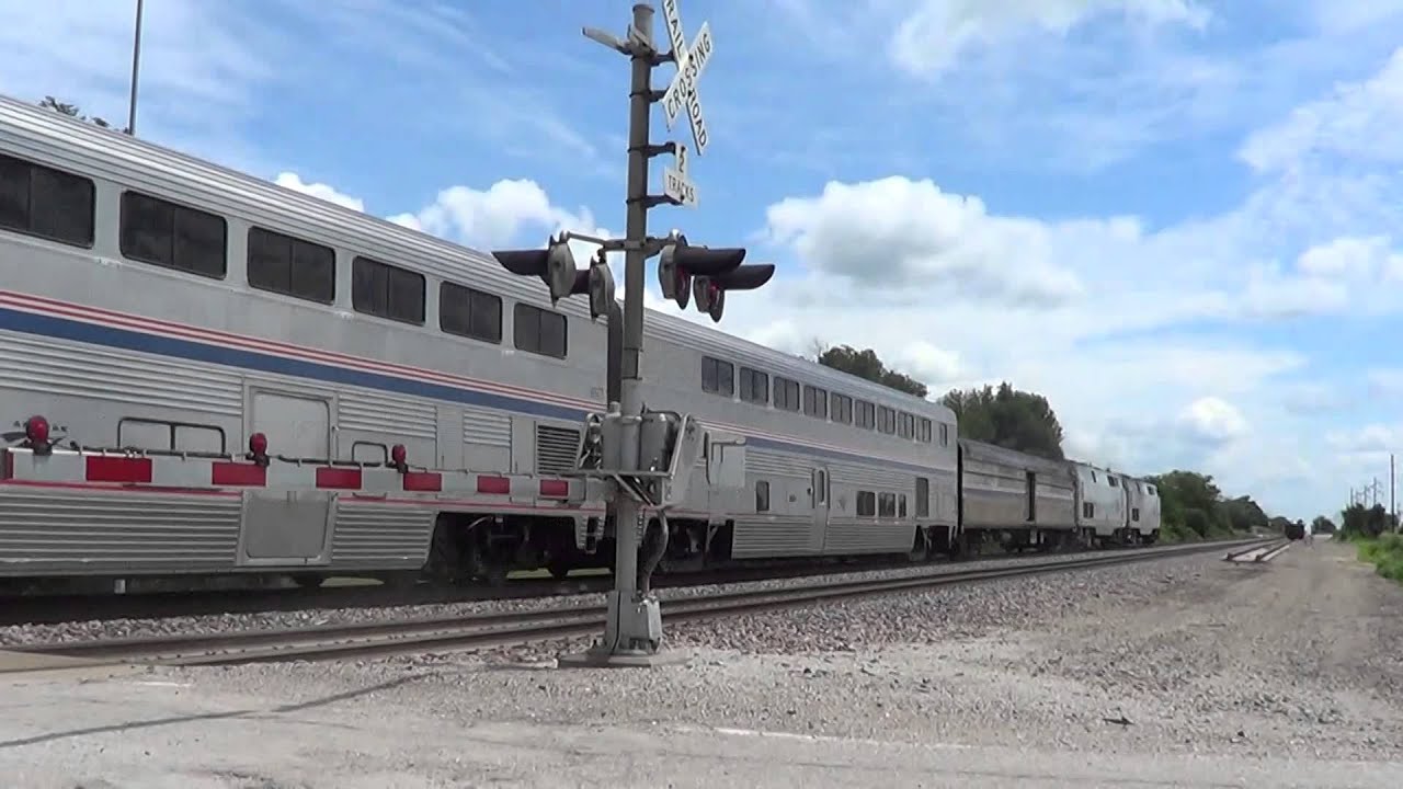 Engineer Waves from Amtrak on Left Track - YouTube