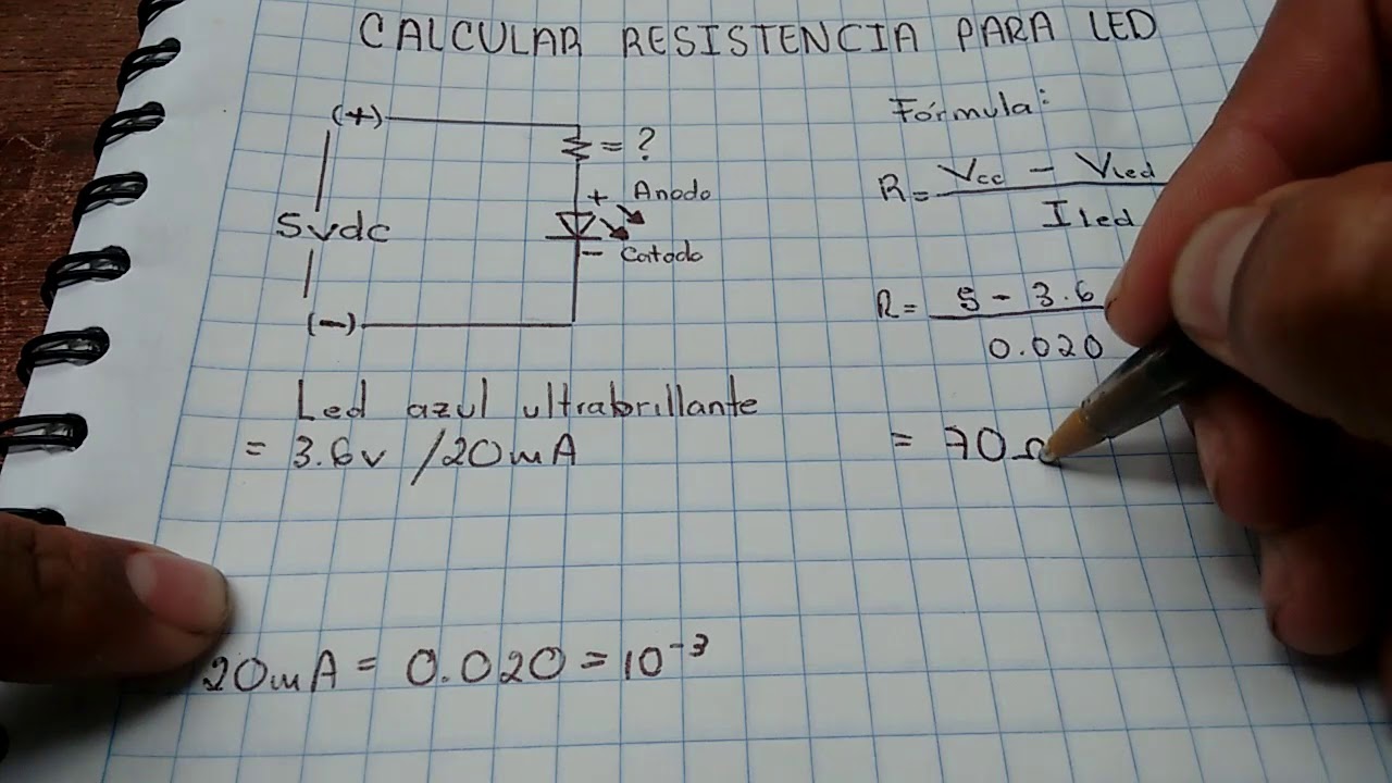 RESISTENCIA PARA LED PASO A PASO - YouTube