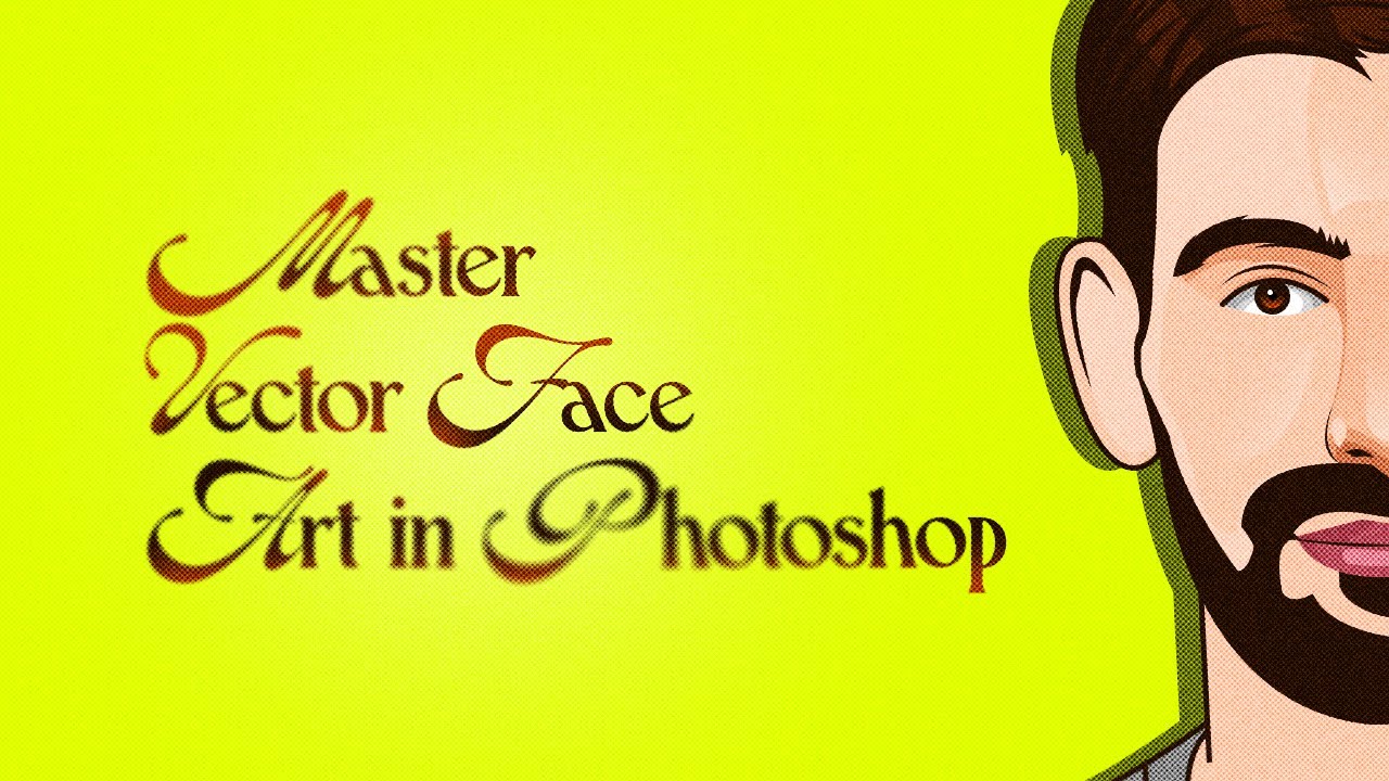 Master Vector Face Art in Photoshop #shapeandpixel - YouTube