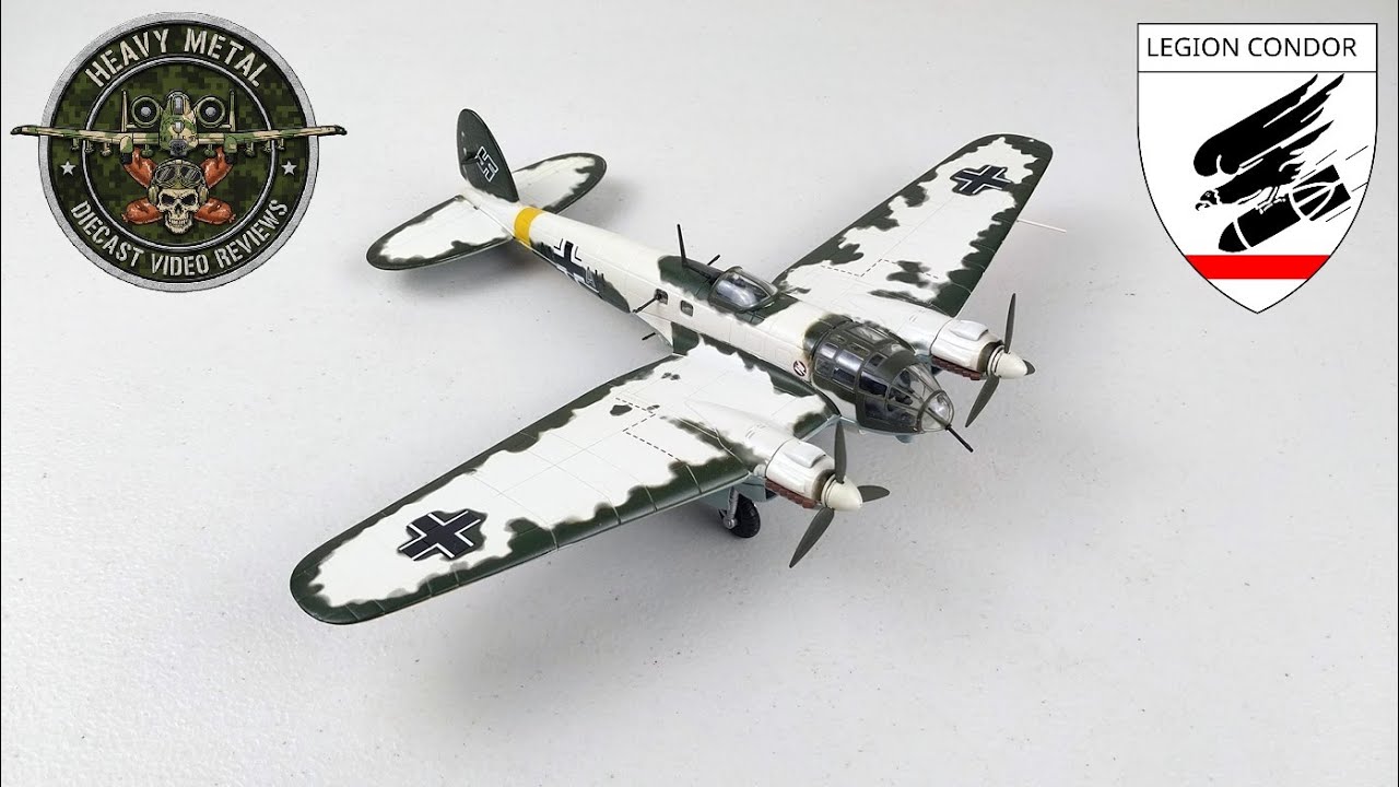 Heinkel He 111H-5 Luftwaffe KG 53 Legion Condor, w/ "Herman" Bomb ...