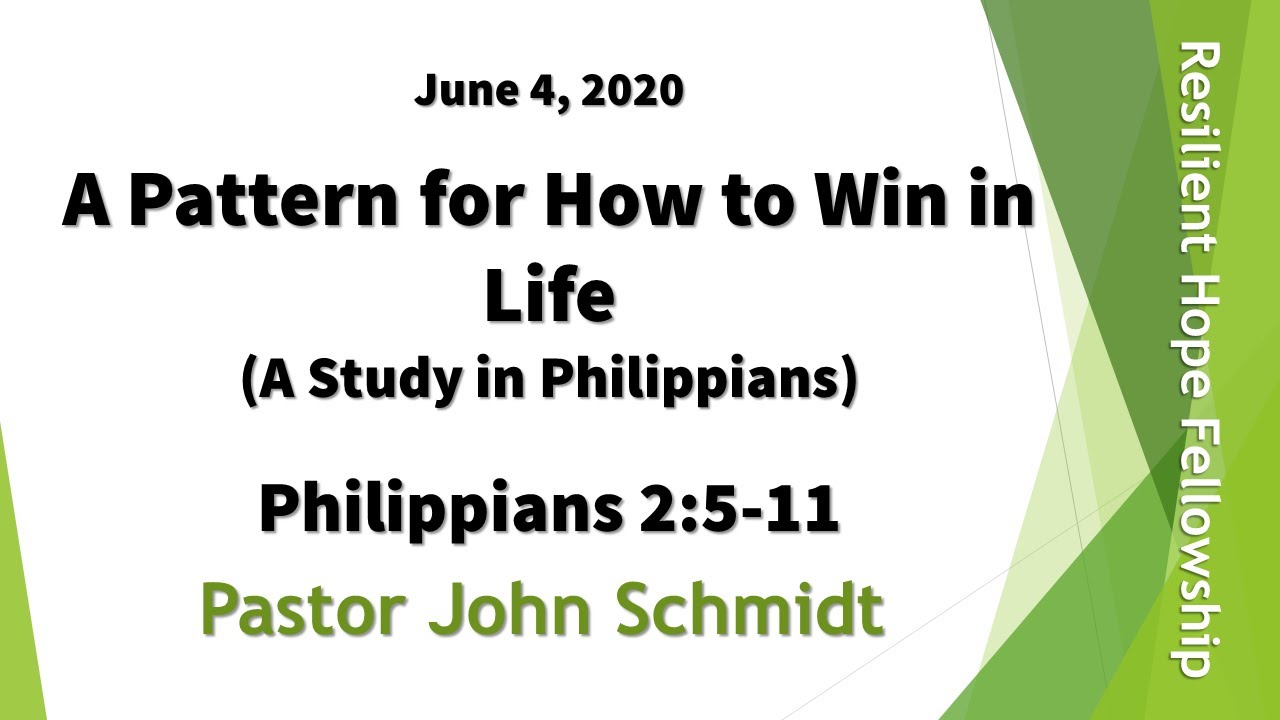 June 4 2020 - A Pattern for How to Win in Life - YouTube