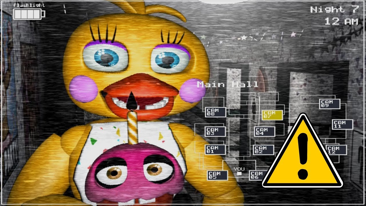 New Toy Chica! Cartoon Toy Chica in FNaF 2! (Mod) - YouTube