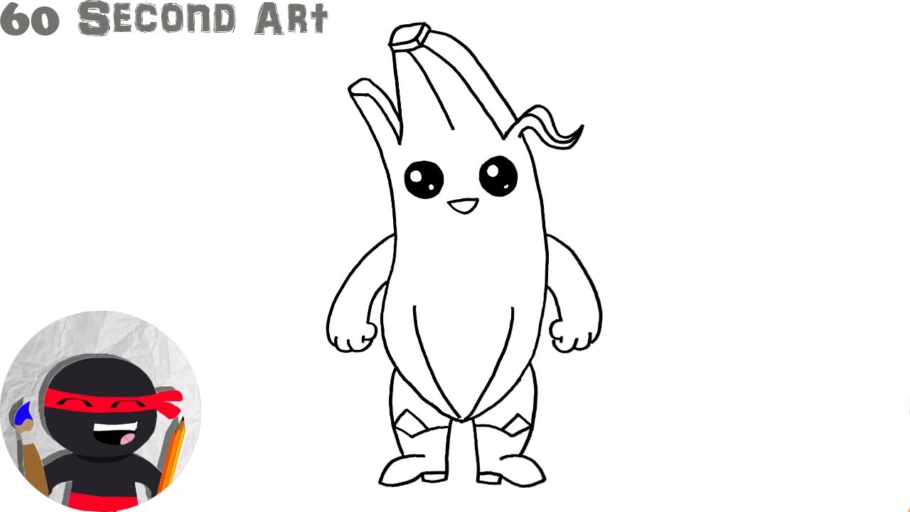How To Draw Peely | Fortnite - YouTube