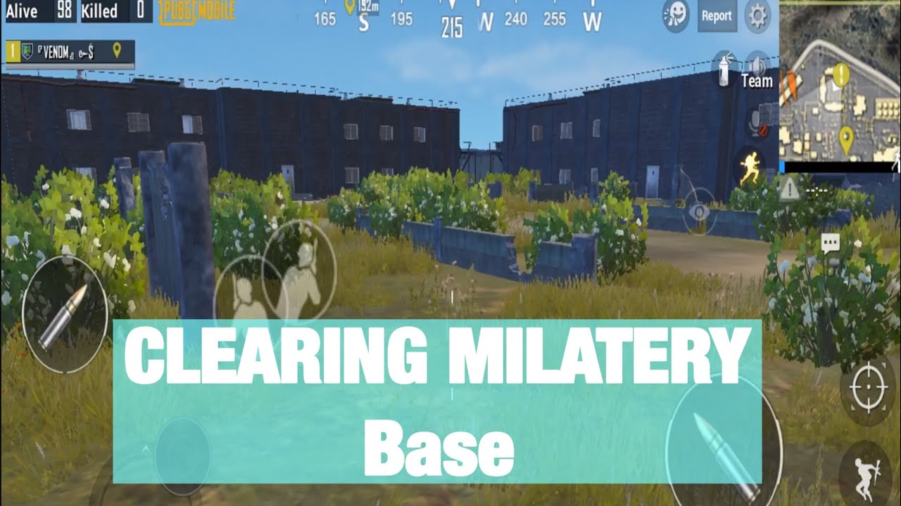 Clearing military base pubg erangel map - YouTube