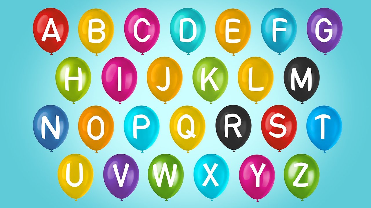 Learn ABC Alphabet of Food by Popping Balloons - YouTube