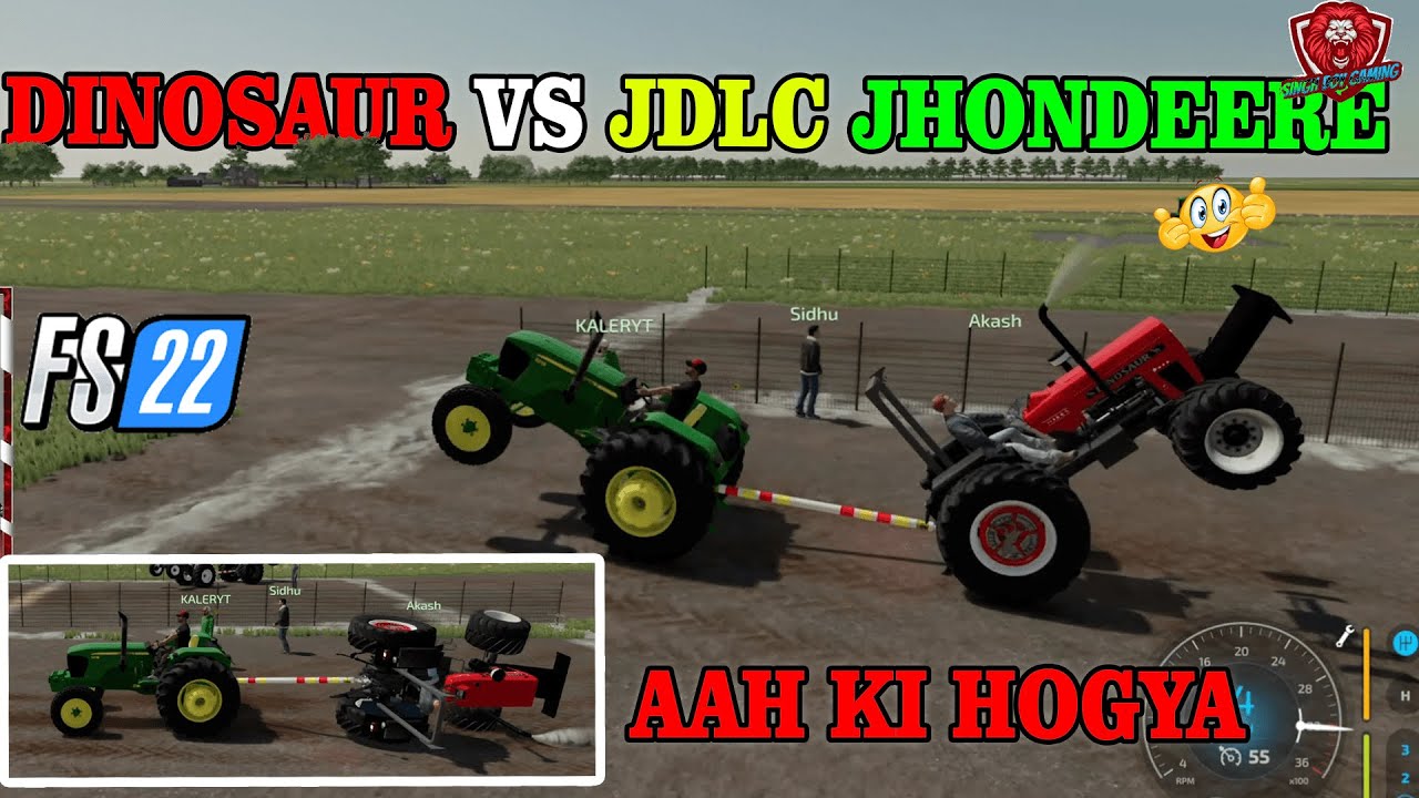 Dinosaur 855 vs JOHNDEERE JDLC GROUP/ Tractor tochan Fs22 ...