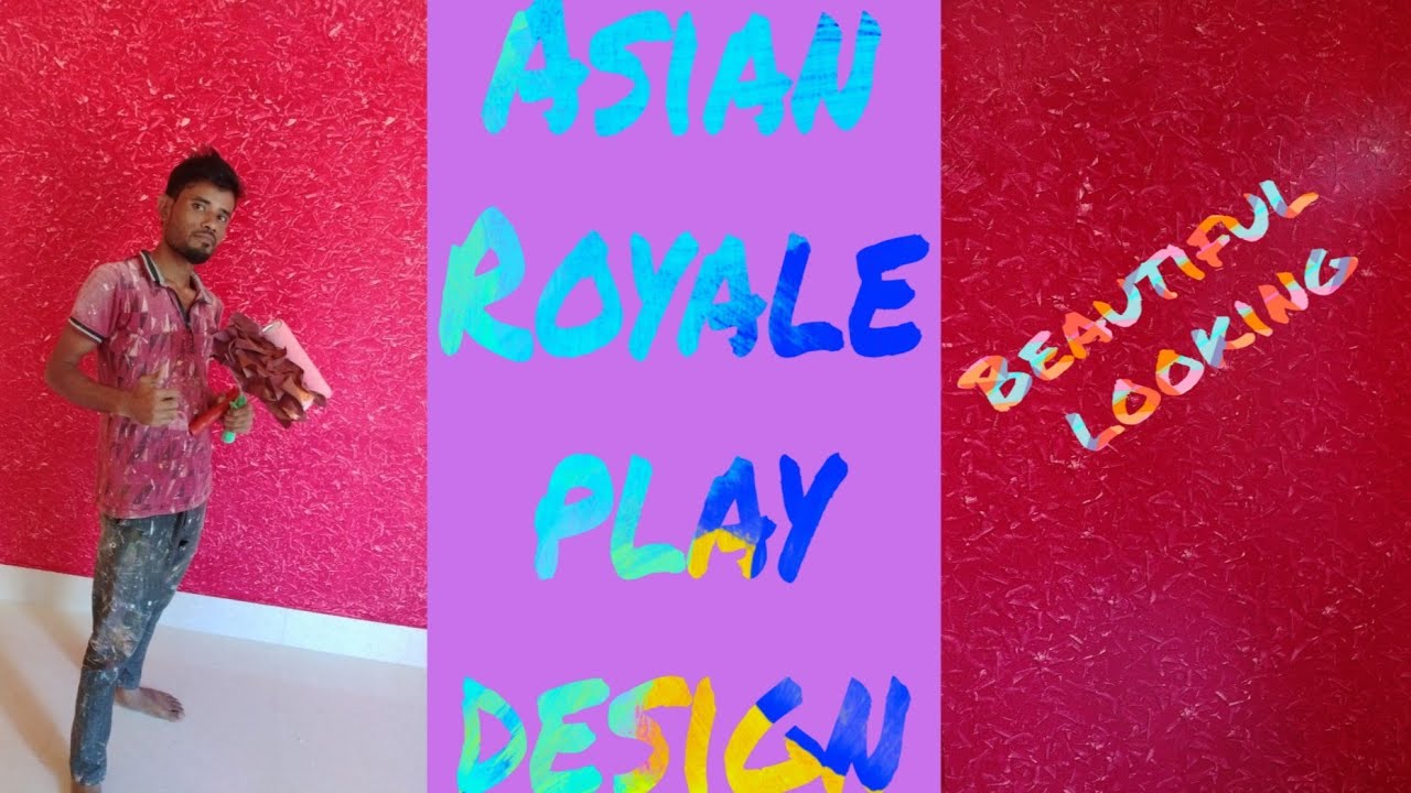 Asian royale play Design Wall paint beautiful colour painting - YouTube