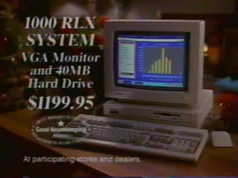 RadioShack Tandy 1000 RLX Computer, TV Ad (USA) 1993 - YouTube
