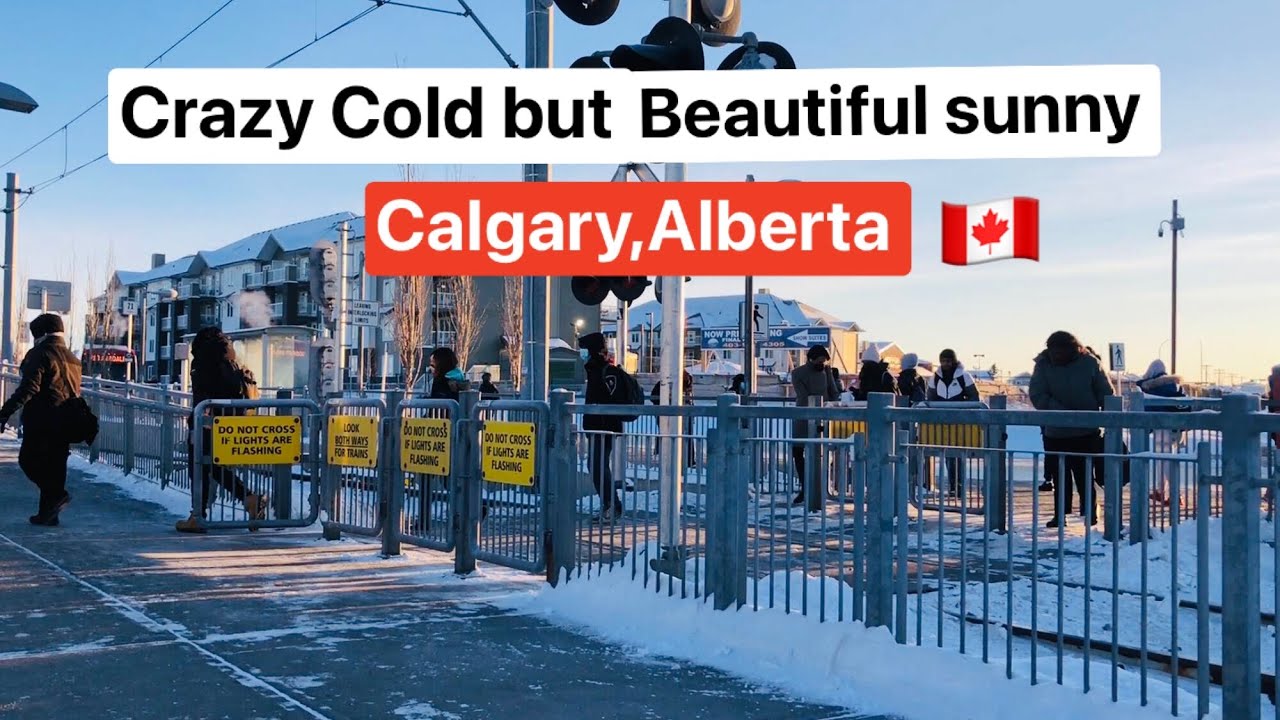 Extreme cold morning in Calgary, Alberta, Canada, February 23, 2022 ...